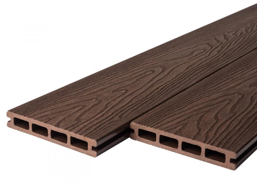 Wood Grain Victorian Brown Composite Decking 2.9m x 140mm
