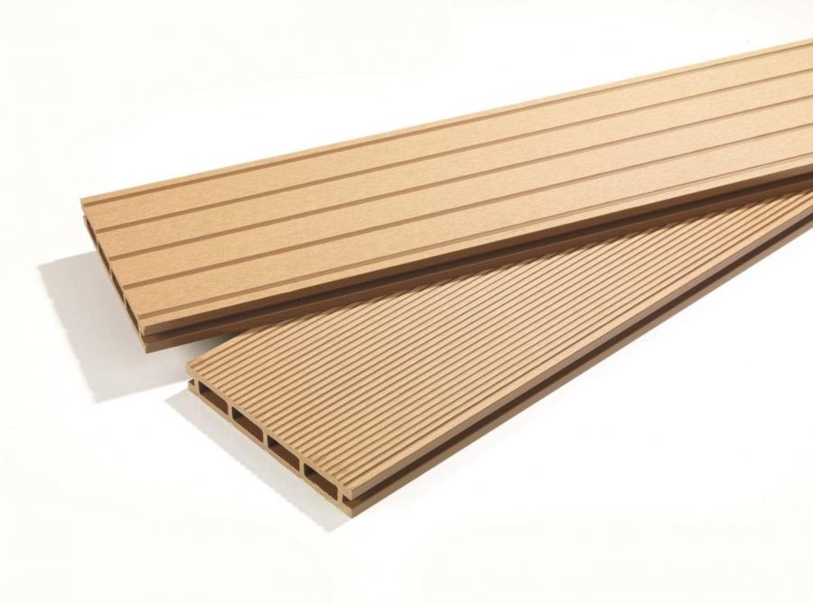 Sand Oak Composite Decking Boards - 146mm x 21mm x 2900mm